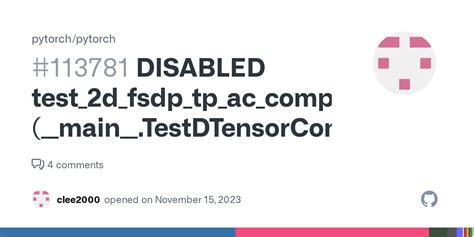 Disabled Test2dfsdptpaccompile Maintestdtensorcompilee2e