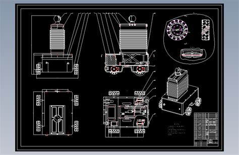 智能巡检机器人机械结构设计（含9张cad图纸说明书）autocad 2010模型图纸下载 懒石网