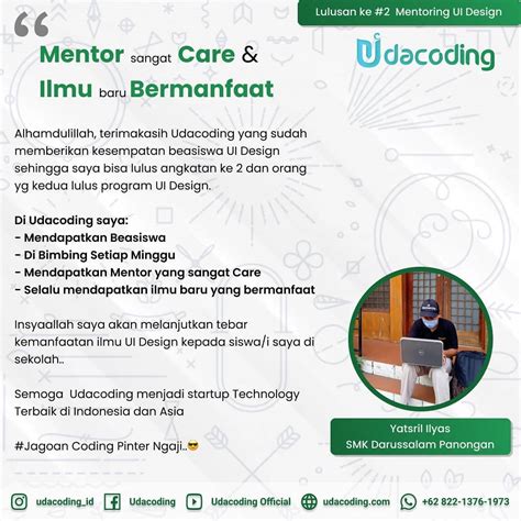 Kesan Alumni Mentoring UI Design UDACODING