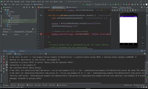 Android Studio Ndk Hello From C Project Cant Debug Cant Set