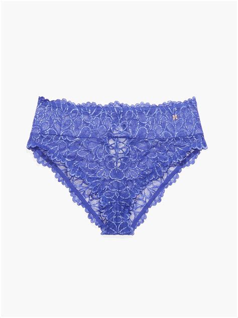 Savage Not Sorry Lace Up Cheeky Panty In Blue Savage X Fenty