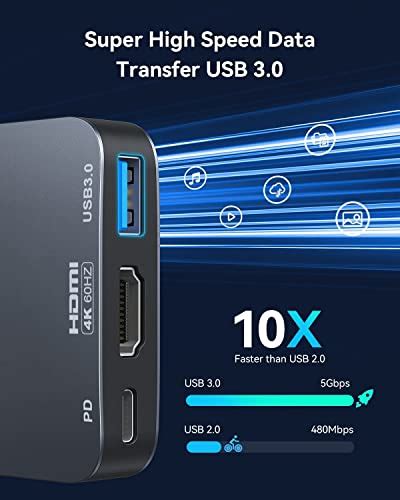 Usb C To Hdmi Adapter【4k60hz】 Vilcome Type C To Hdmi Adapter