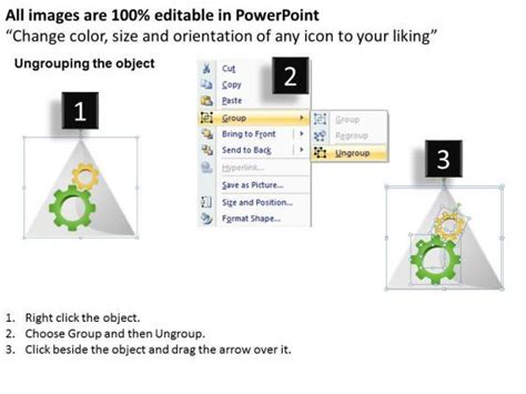 Business Framework Model Triangle Process 2 Stages Business Cycle Diagram