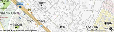 兵庫県加古川市野口町坂井の地図 住所一覧検索｜地図マピオン