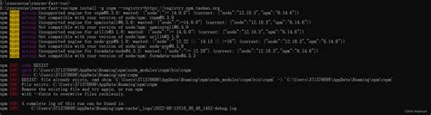 解决renren Fast Vue项目中npm安装问题 Csdn博客