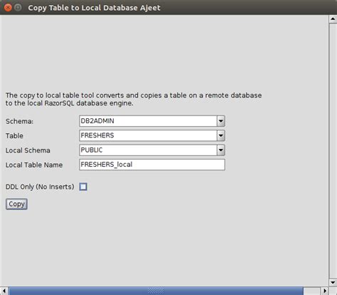 Copy To Local Database Tpoint Tech