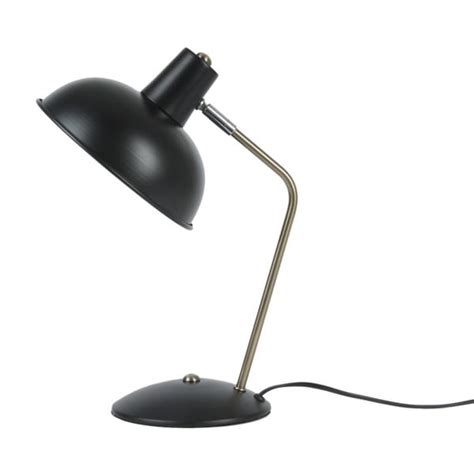 Čierna stolová lampa Leitmotiv Wood Bonami