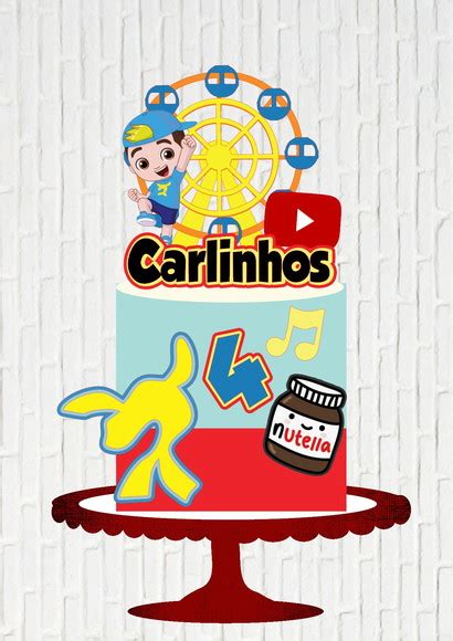 Arquivo De Corte Topo Lucas Neto Roda Gigante Camadas 3 Elo7