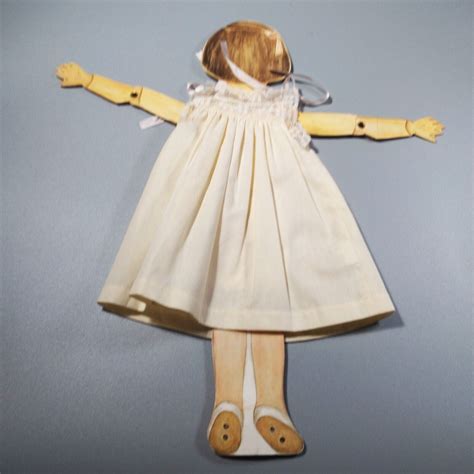 1990 Mary Frances Wright Paper Doll Dress By Siger Davey Ufdc Schoenhut