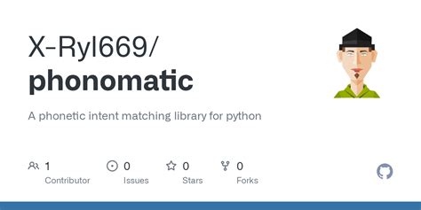 Github X Ryl669phonomatic A Phonetic Intent Matching Library For Python