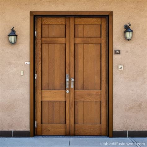 School Door Design With Fortress Panel Stable Diffusion Online