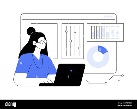 Analyzing Data Isolated Cartoon Vector Illustrations Stock Vector Image