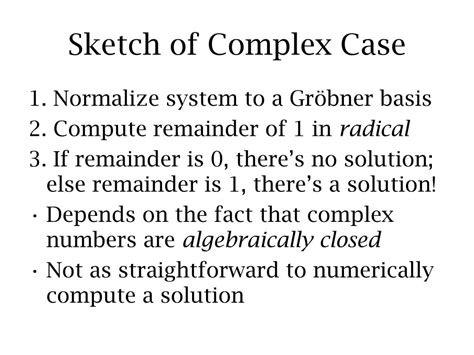 Ppt Complexity Of Polynomial Systems Powerpoint Presentation Free