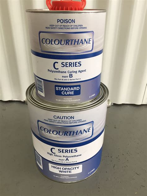 Colourthane 2k White 6l Paint And Hardener Kit Colourfast Diy