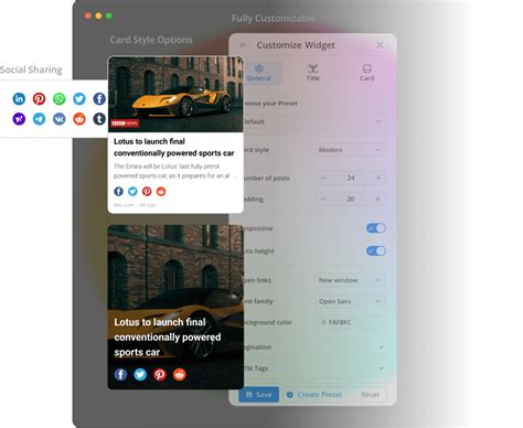 Embed Custom RSS News Widgets To Your HTML Website