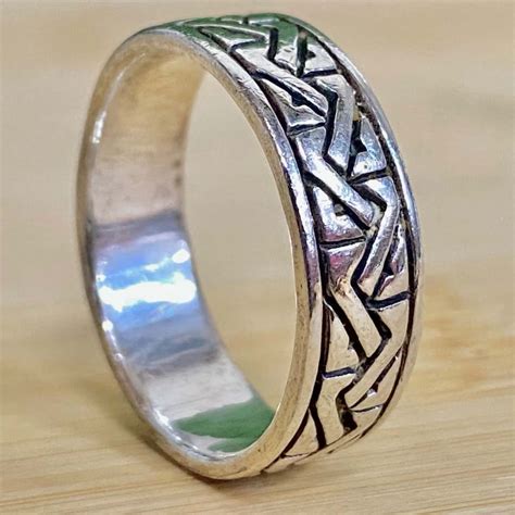 Sterling Silver Celtic Design Ring Stamped 925 S Used Very Good