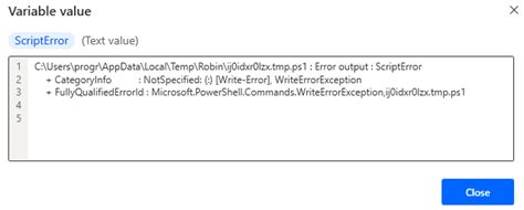 run powershell script action power automate desktop kaizen personal