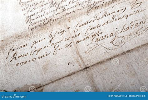 Старая рукопись Стоковое Фото - изображение: 24728550