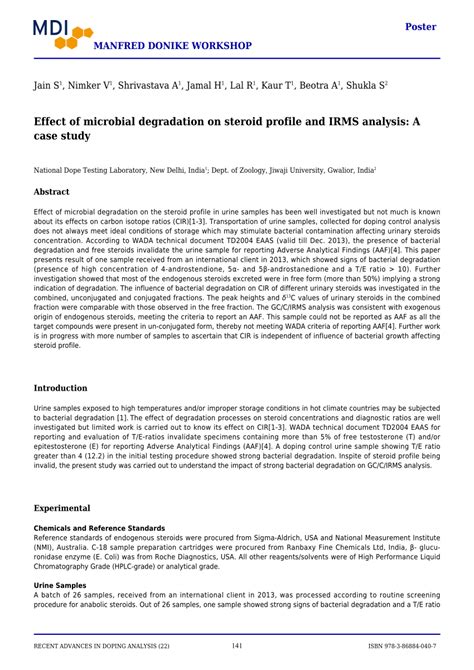 Pdf Effect Of Microbial Degradation On Steroid Profile And Irms