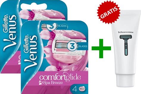 Gillette Venus ComfortGlide Spa Breeze Lames de rasoir Lot de crème à raser bol