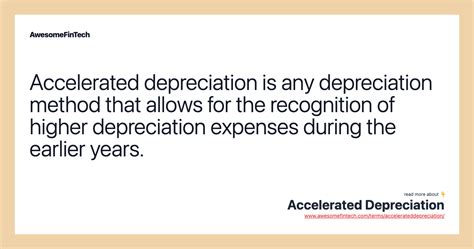 Accelerated Depreciation Awesomefintech Blog
