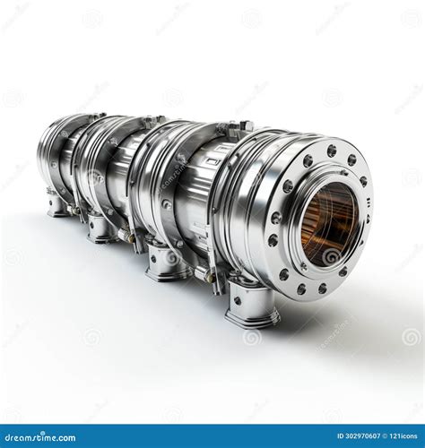 Bus Duct Bellows On White Background Stock Illustration Illustration Of Shape Factory 302970607