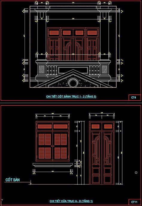 476 Detailed Autocad Drawings Of Doors Windows For Download