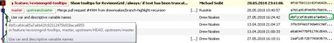 Revisiongrid Graph Show More Informative Tooltips · Issue 5125 · Gitextensionsgitextensions