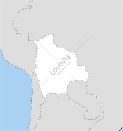 Political Map Of Bolivia With Departments Illustrated In Photo Picture