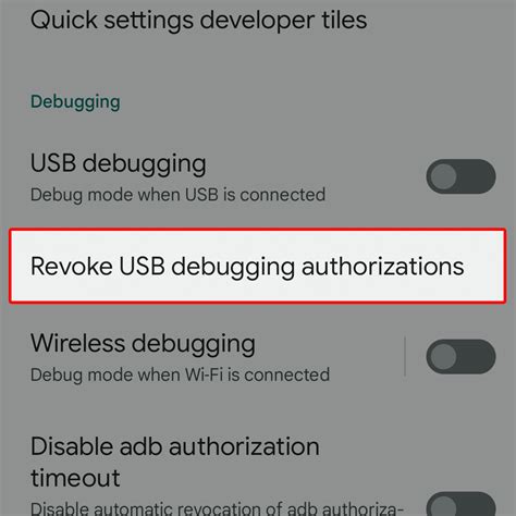 How To Revoke Usb Debugging Authorizations On Google Pixel