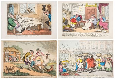 Thomas Rowlandson Collection Of Nine Caricatures Circa 1810 Mutualart