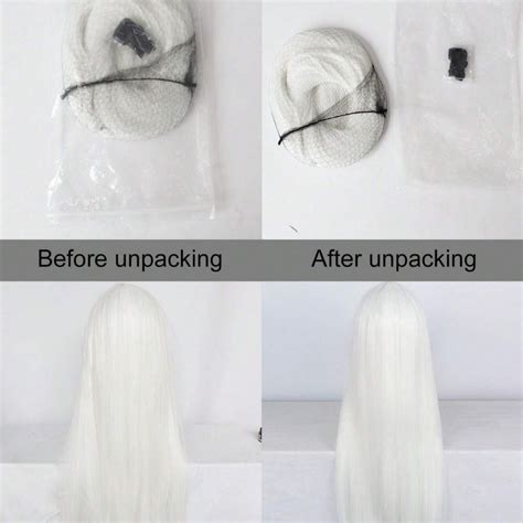 White Long Straight Cosplay Wig With Bangs For Women Heat Resistant