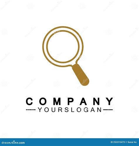 Magnifying Glass Line Icon Outline Vector Sign Search Symbol Logo
