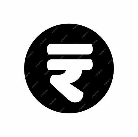 Premium Vector Indian Rupees Symbol In Round Shape Indian Rupees