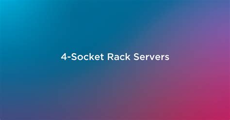 4 Socket Rack Servers Lenovo Press