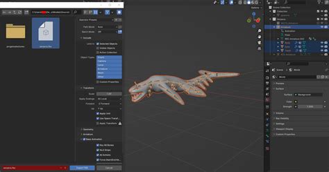 exported character s meshes are missing r blenderhelp