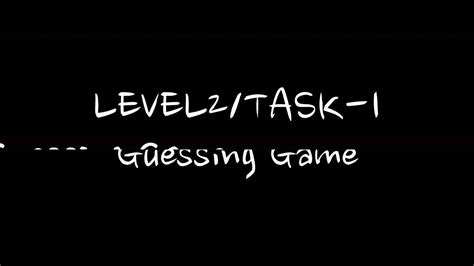 Internship Cognifyztechnologies Python Programming Guessinggame