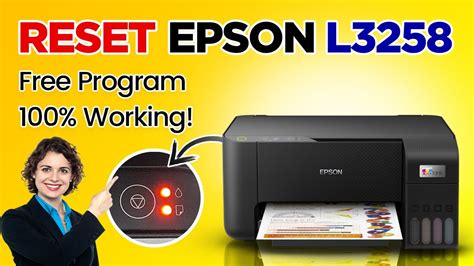 How To Reset Epson L3258 Printer Fix Blinking Red Lights With Free