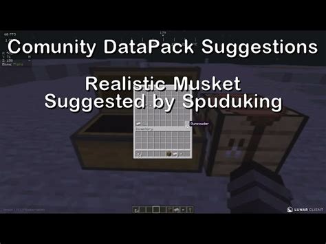 Grims Realistic Musket Minecraft Data Pack