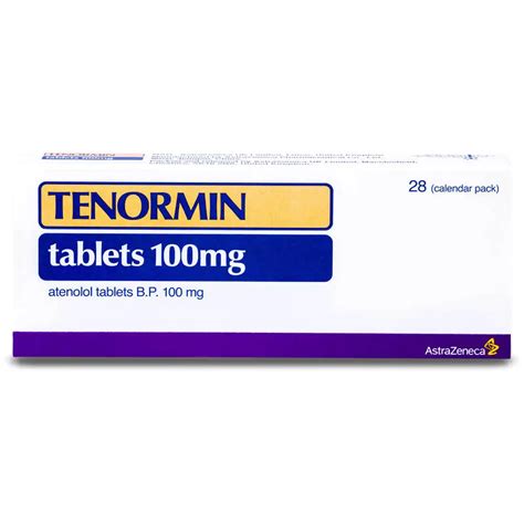 Tenormin 100 Mg Atenolol Tablets × 28 Nahdi