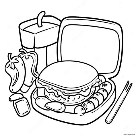 Be A Smartie Make Healthy Choices 6 Cafeteria School Lunch Coloring