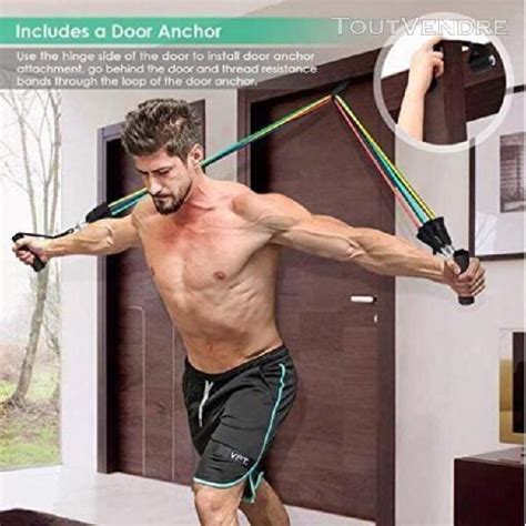 Bandes De Resistance Elastiques Musculation Set Fitness Exer En France