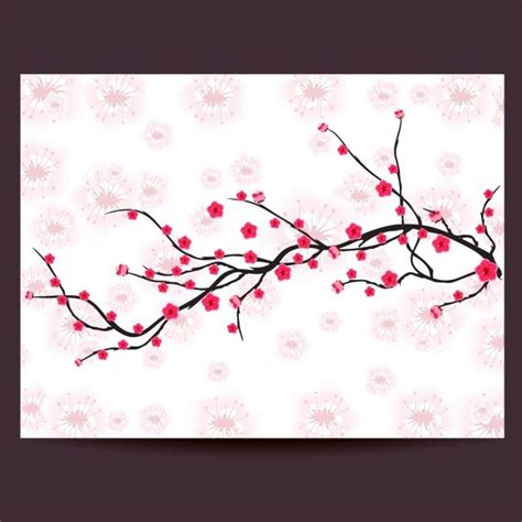 아름다운 매화 배경 디자인 자수 수공예품 꽃 Png 일러스트 및 벡터 에 대한 무료 다운로드 Pngtree