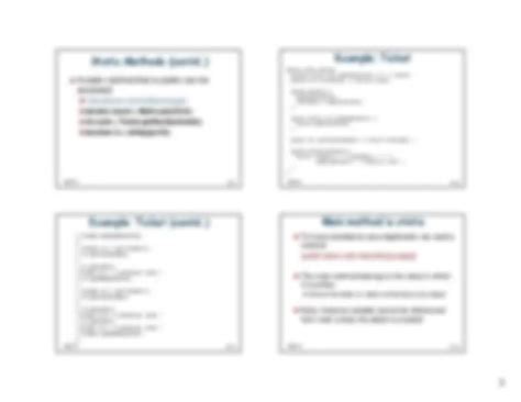 The Math Class And Dynamic Vs Static Lecture Slides Ese 112