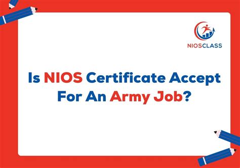 Is Nios Certificate Accepted For An Army Job