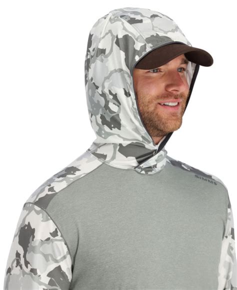Simms Bugstopper Solarflex Hoody Cinder Regiment Camo Cinder Uv