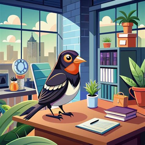 Bobolink Bird Shy Sits Office Vector Premium Ai Generated Vector Bobolink Bird Shy Sits Office Vector Premium Ai Generated Vector