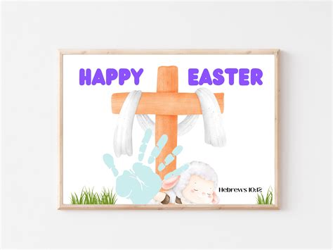 Christian Easter Handprint Printable Palm Sunday Handprint Printable