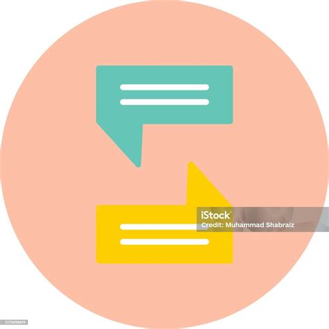 Quotation Flat Circle Icon Stock Illustration Download Image Now