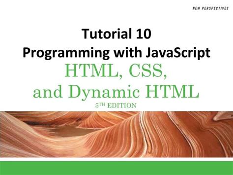 Ppt Tutorial 10 Programming With Javascript Powerpoint Presentation Free Download Id2951389